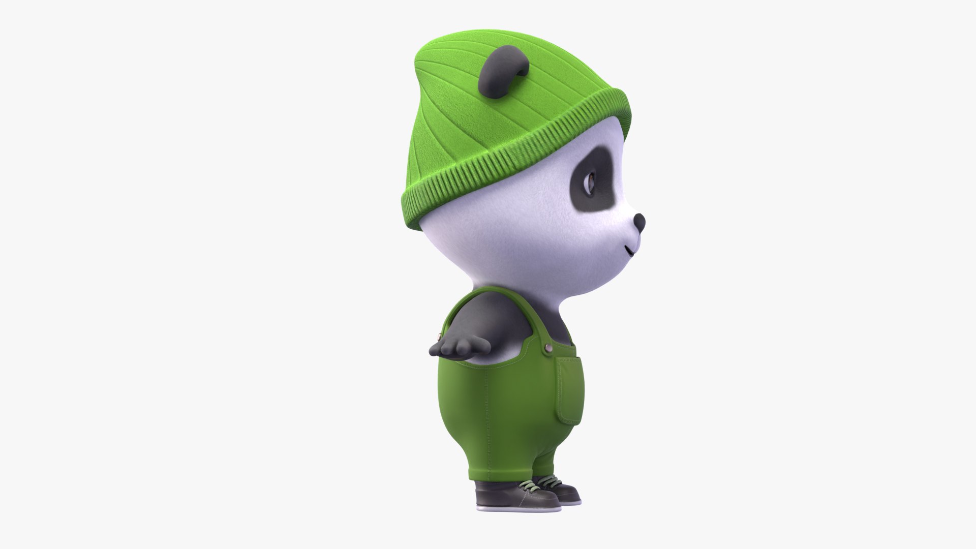 3D Cartoon Panda - TurboSquid 2224510