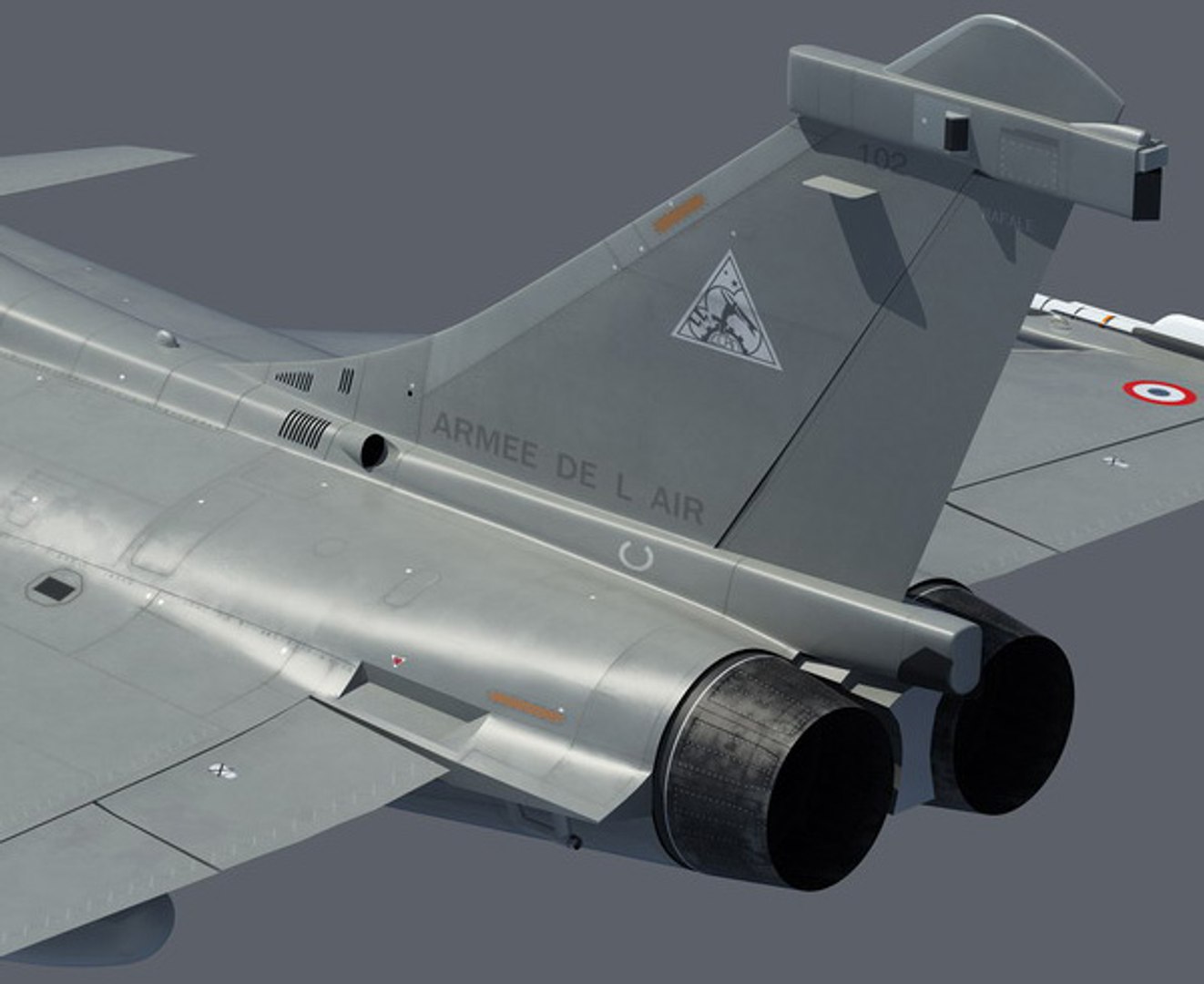 rafale french fighter aircraft 3d model