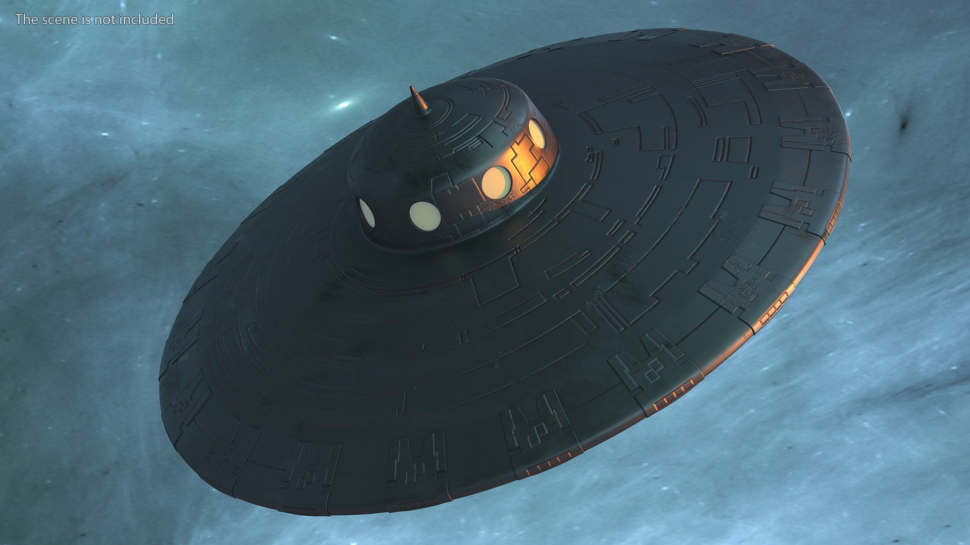 3D Dirt UFO Ship Stand - TurboSquid 2086095