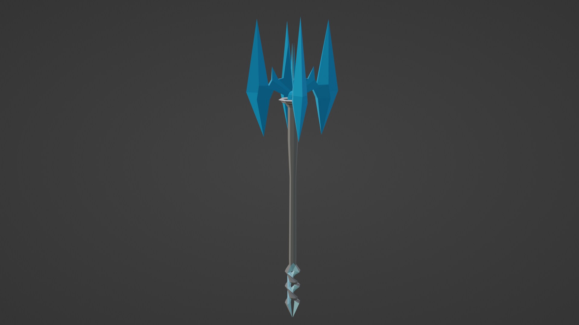 3D LOW POLY Ice Staff 3D model - TurboSquid 2132036