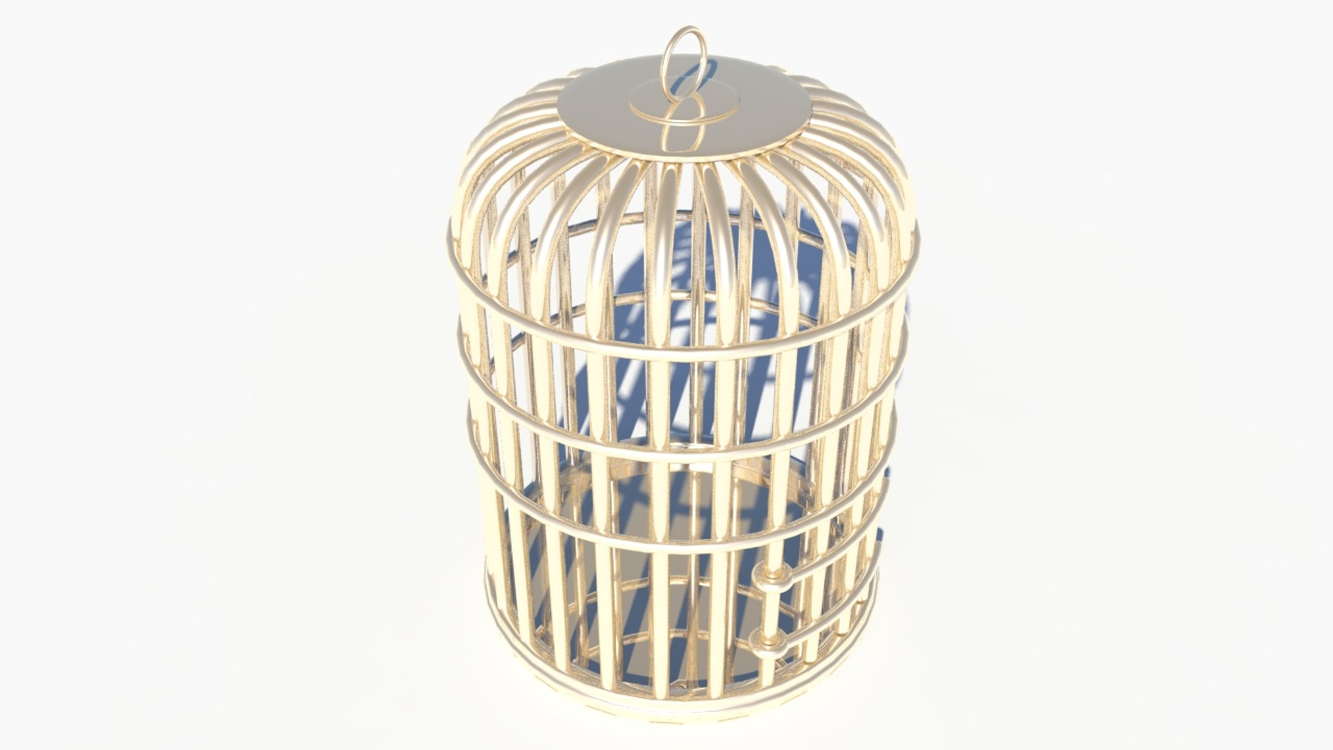 Golden Bird Cage 3D - TurboSquid 1173847
