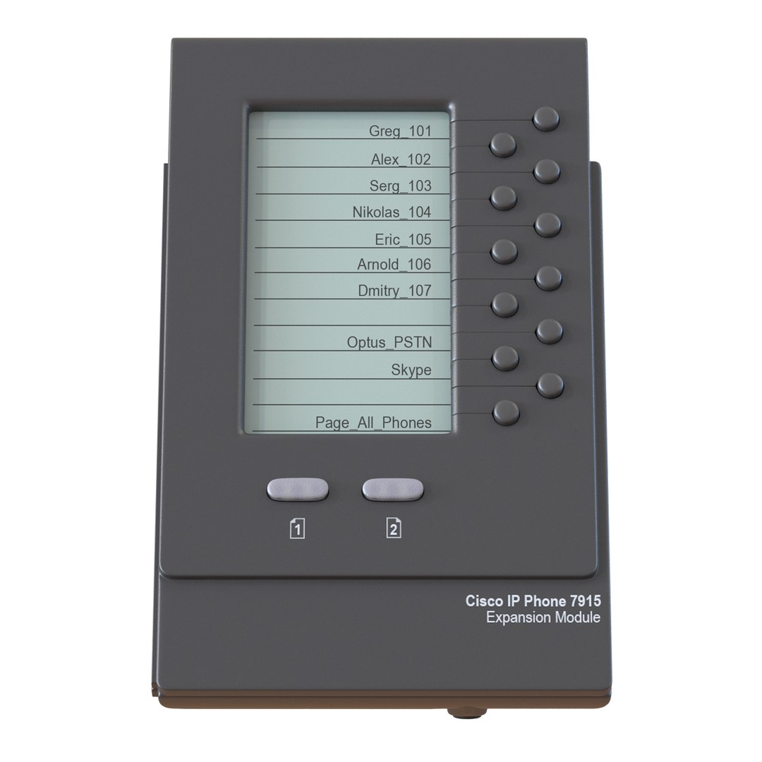3d Model Of Cisco 7915 Expansion Module