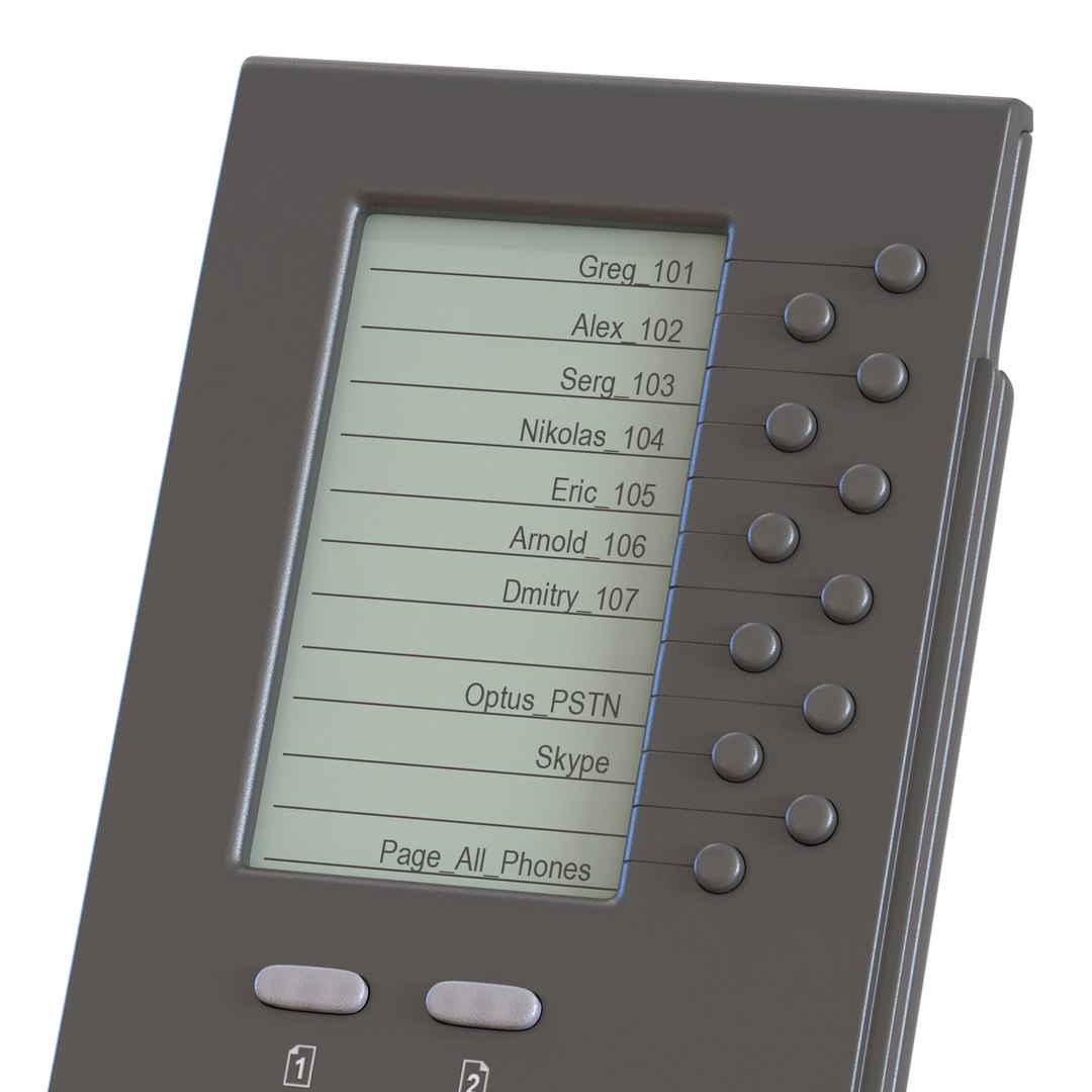 3d Model Of Cisco 7915 Expansion Module