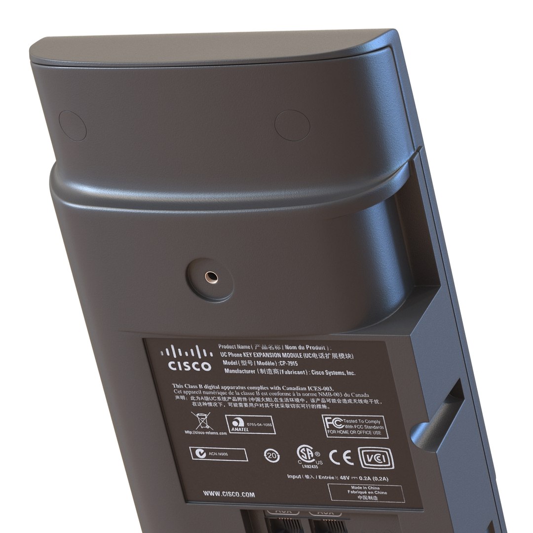 3d Model Of Cisco 7915 Expansion Module