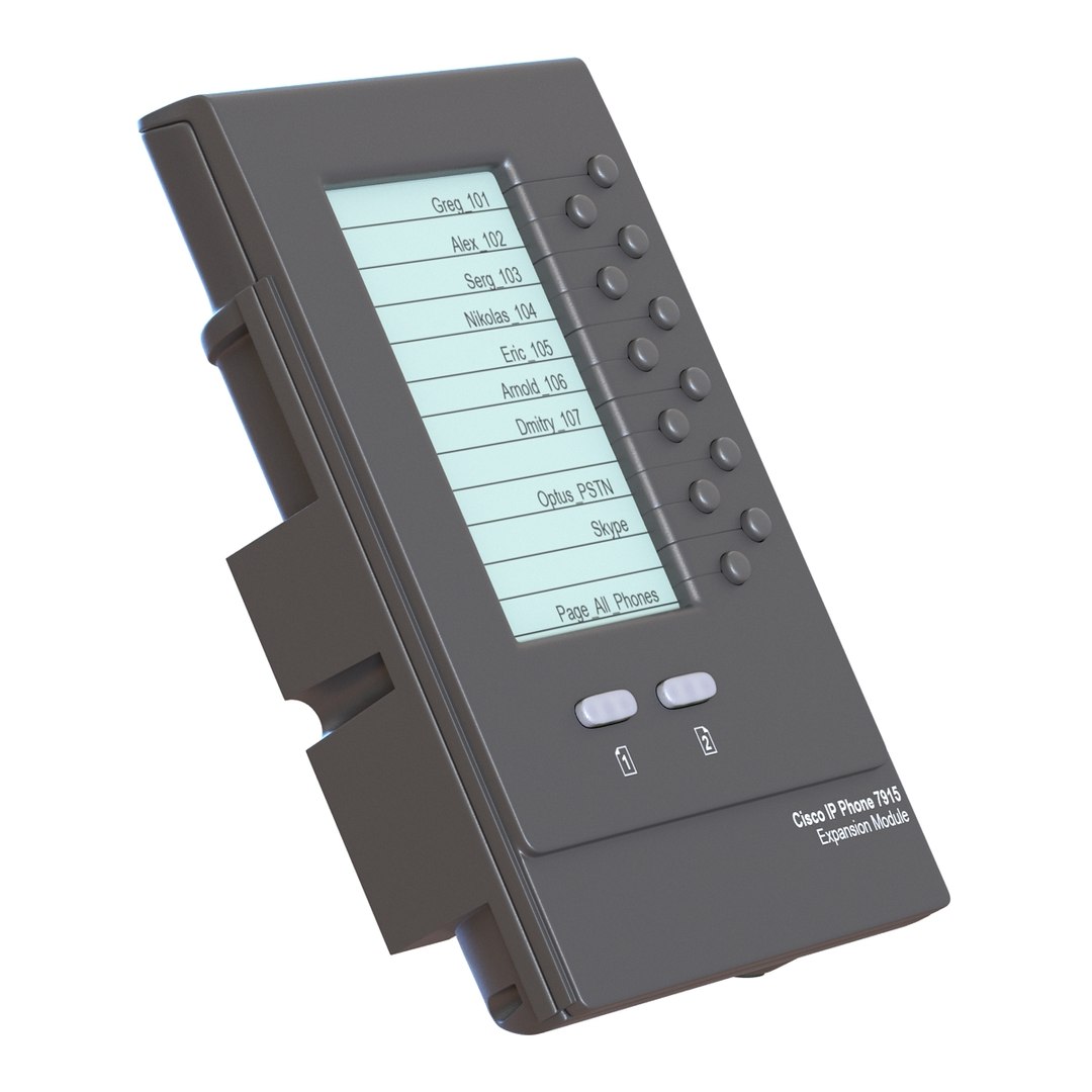 3d Model Of Cisco 7915 Expansion Module
