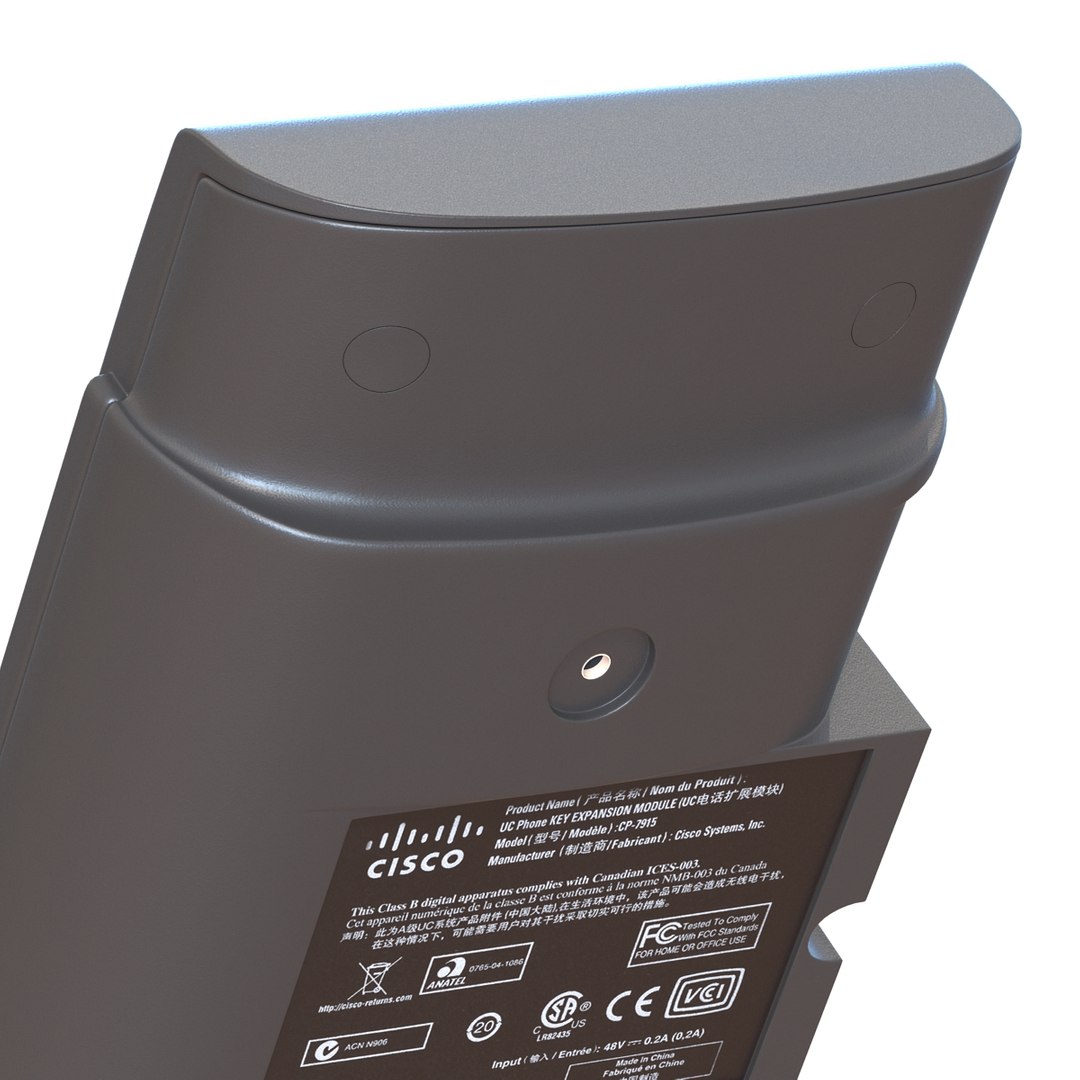 3d Model Of Cisco 7915 Expansion Module