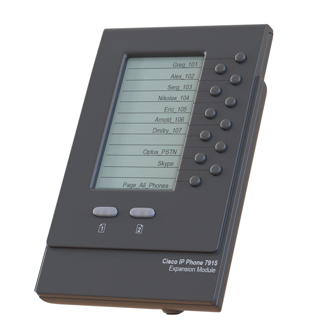 3d Model Of Cisco 7915 Expansion Module