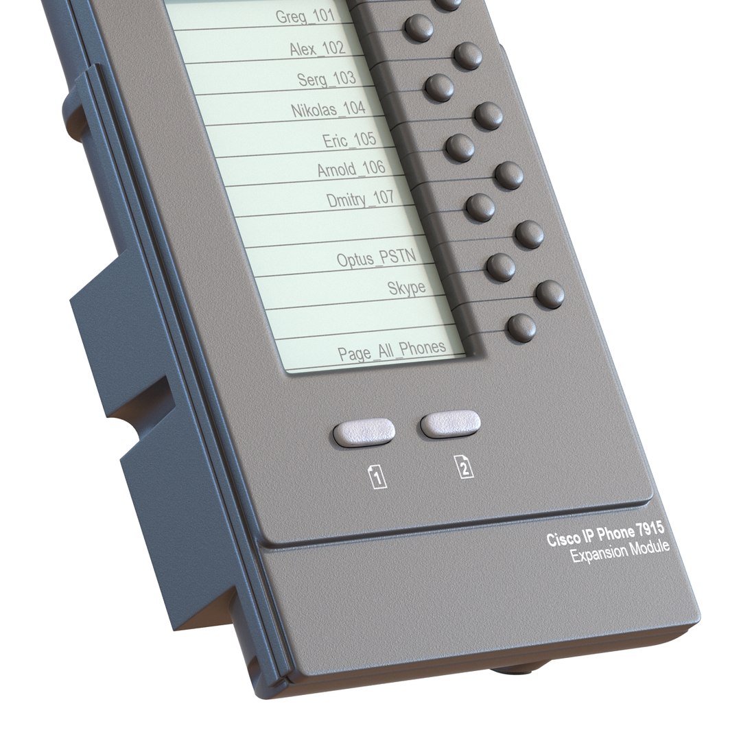 3d Model Of Cisco 7915 Expansion Module