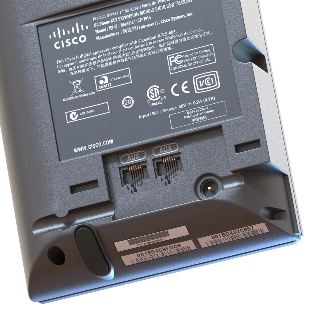 3d Model Of Cisco 7915 Expansion Module