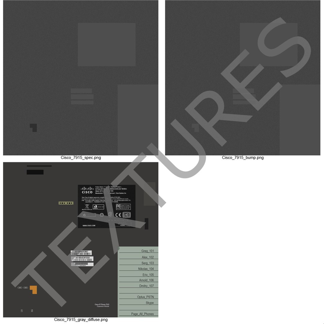 3d model of cisco 7915 expansion module