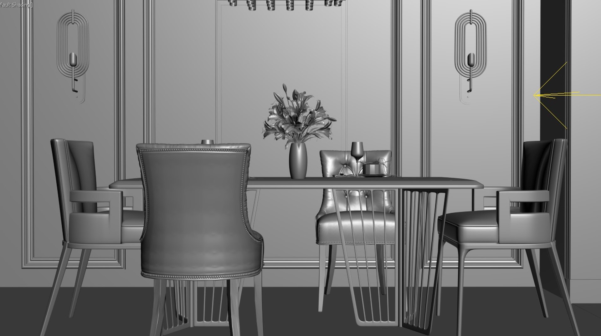 3D dining room model - TurboSquid 1595965