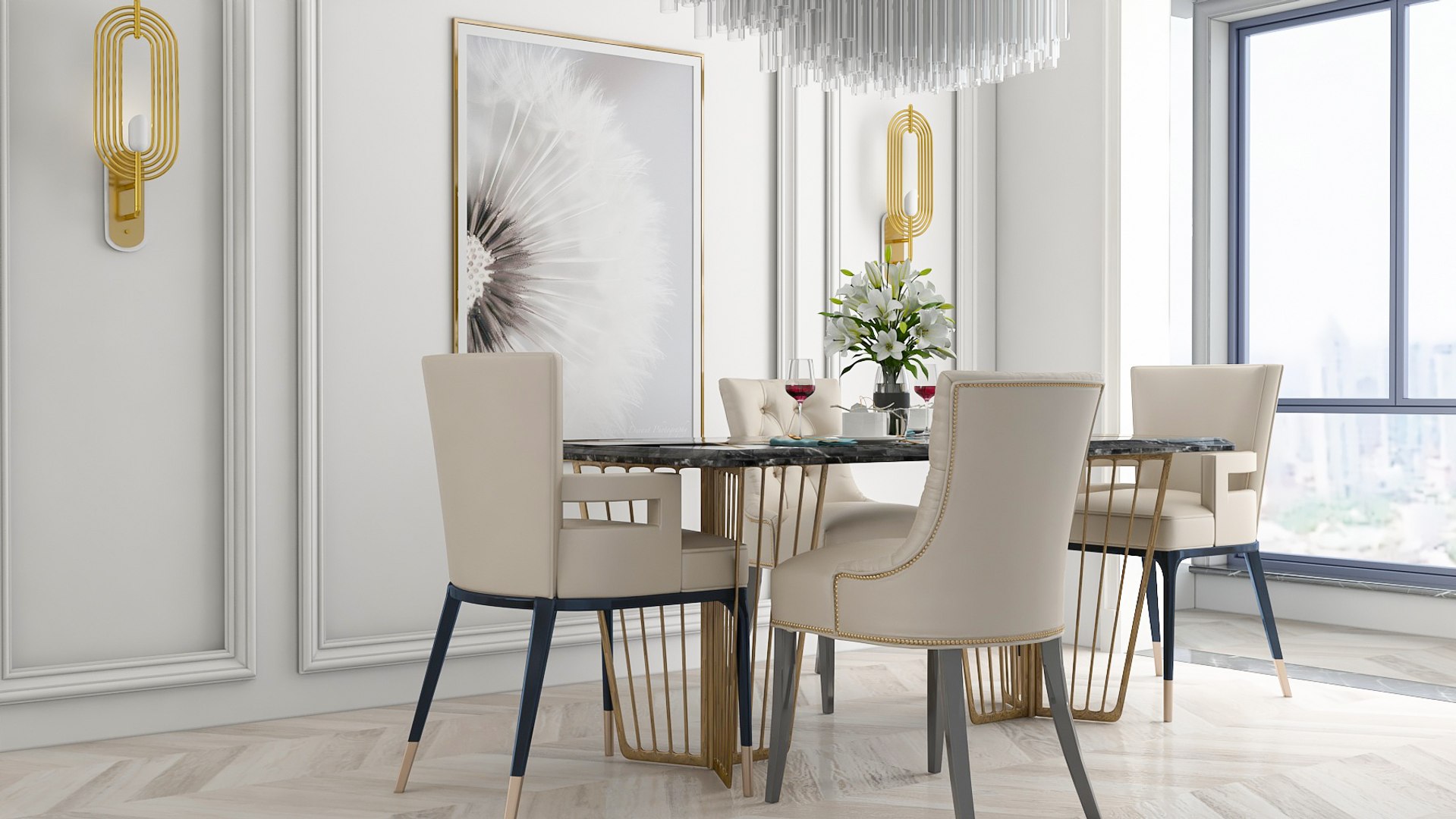 3D dining room model - TurboSquid 1595965