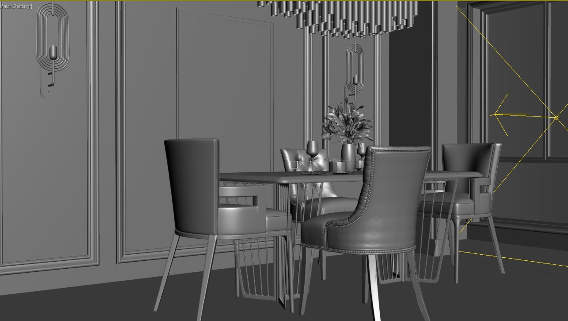 3D dining room model - TurboSquid 1595965