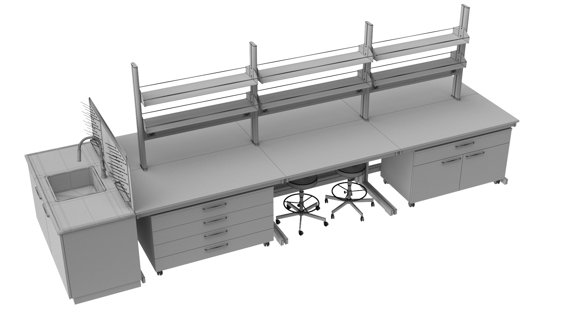 3D Laboratory Table Model - TurboSquid 1556217