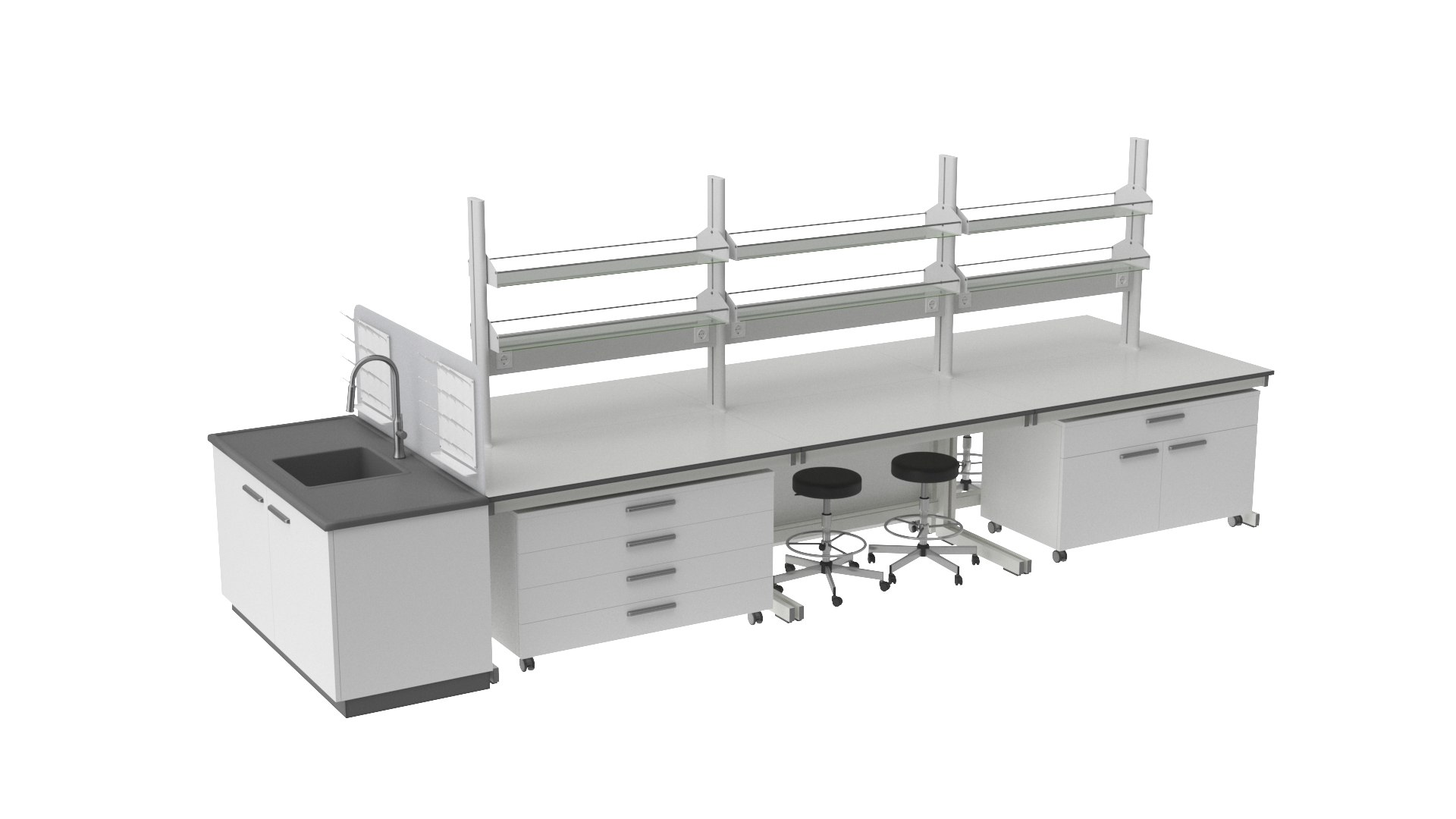 3D laboratory table model - TurboSquid 1556217