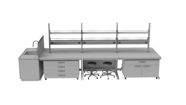 3D laboratory table model - TurboSquid 1556217