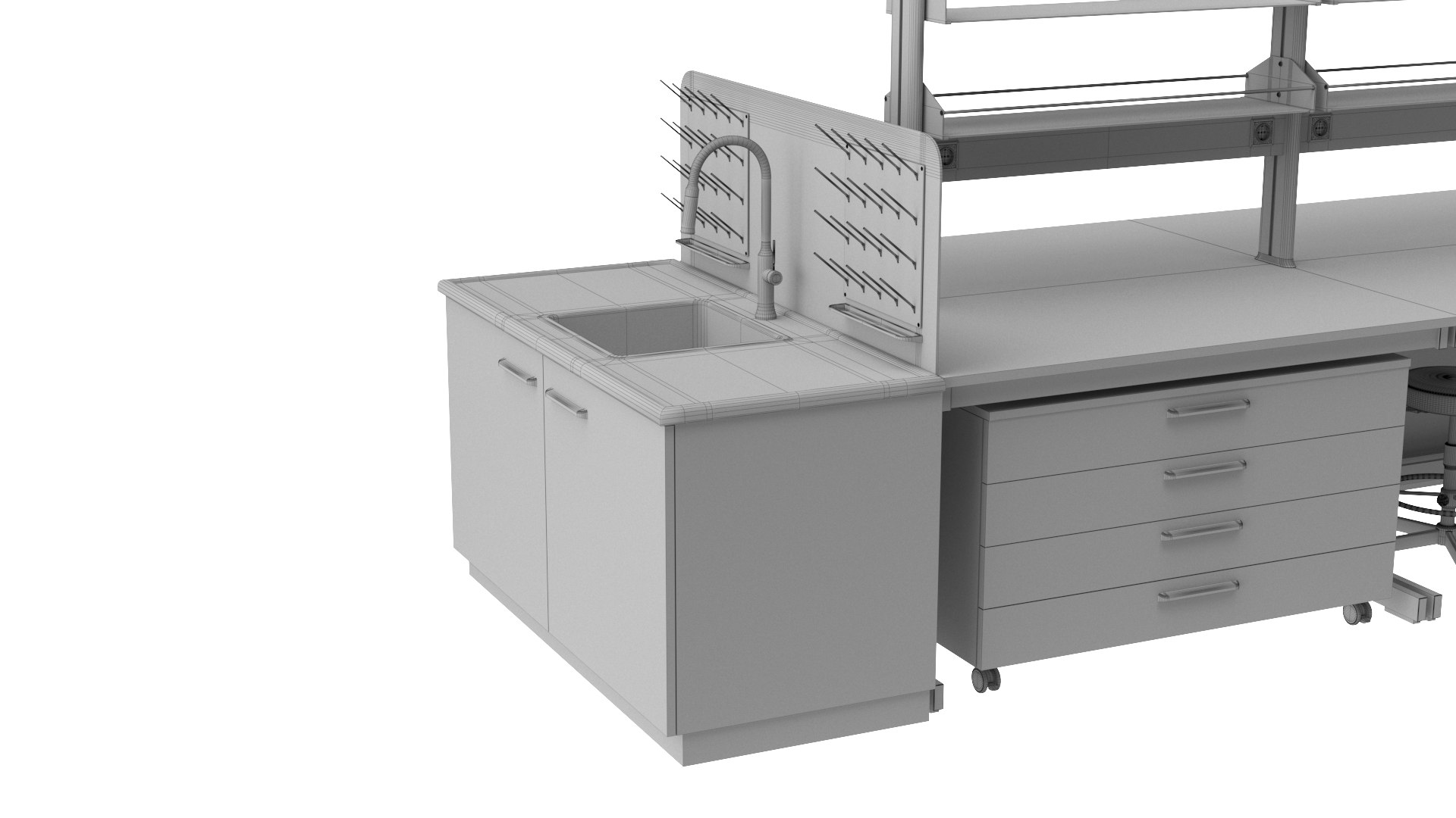 3D Laboratory Table Model - TurboSquid 1556217