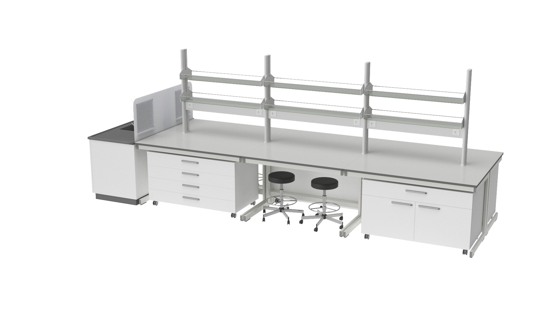 3D Laboratory Table Model - TurboSquid 1556217