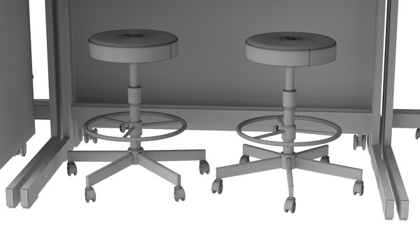 3D laboratory table model - TurboSquid 1556217