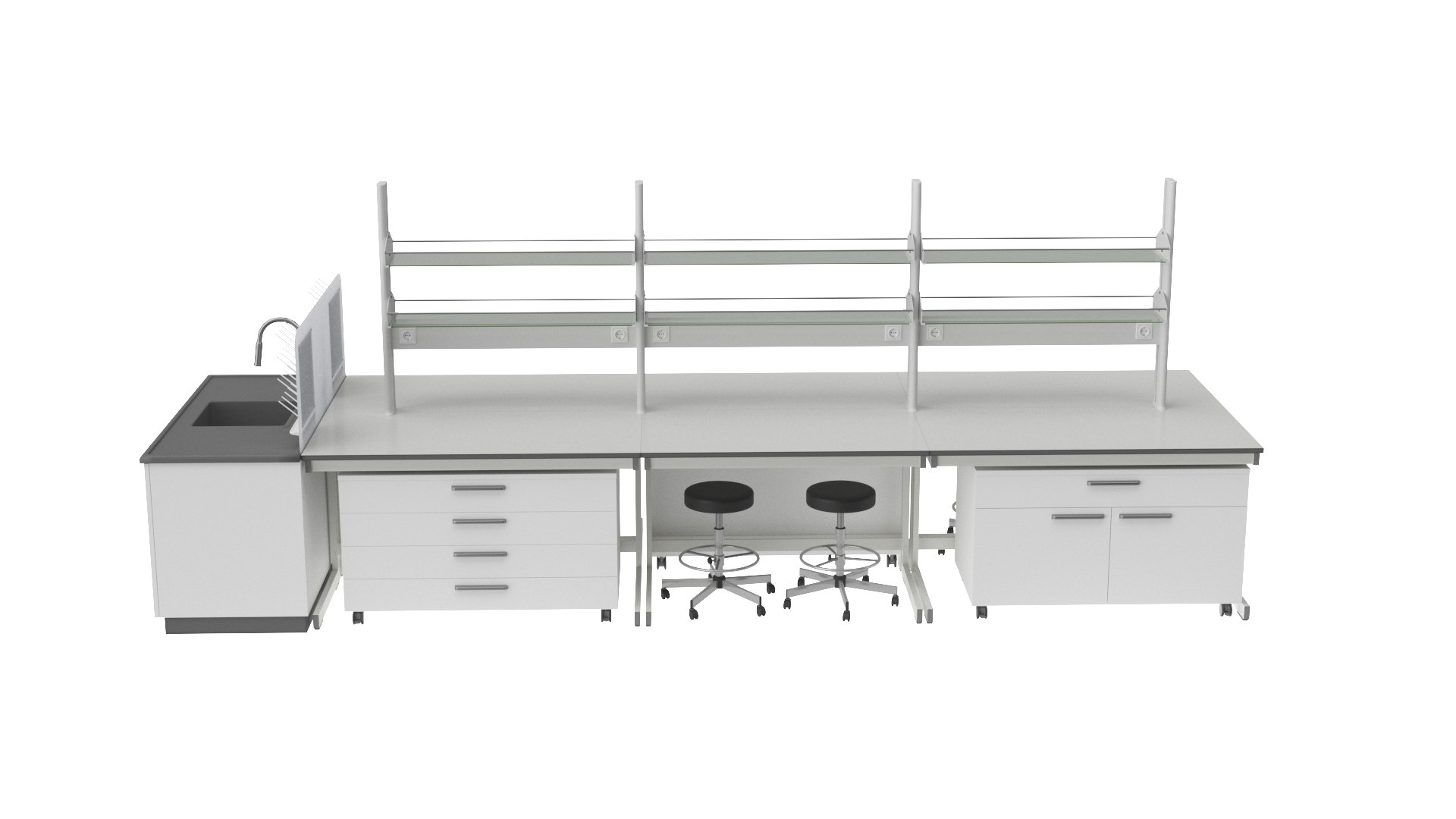 3D Laboratory Table Model - TurboSquid 1556217