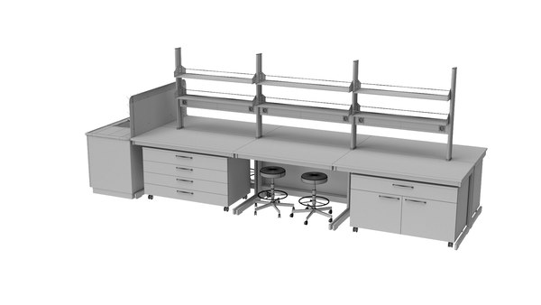 3D laboratory table model - TurboSquid 1556217