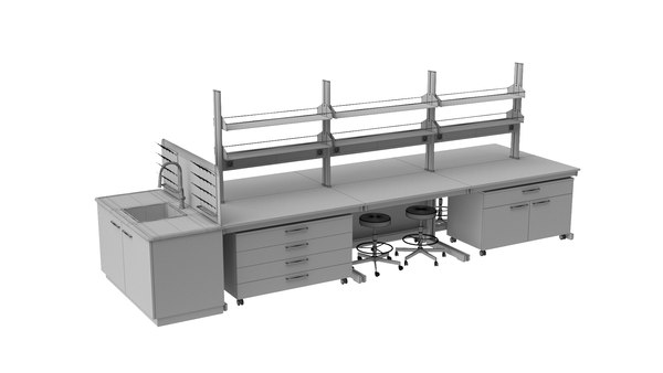3D laboratory table model - TurboSquid 1556217
