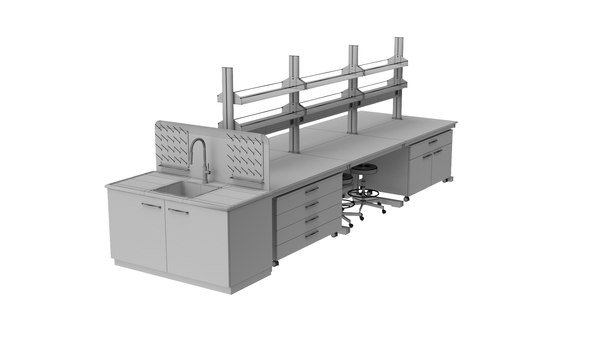 3D laboratory table model - TurboSquid 1556217