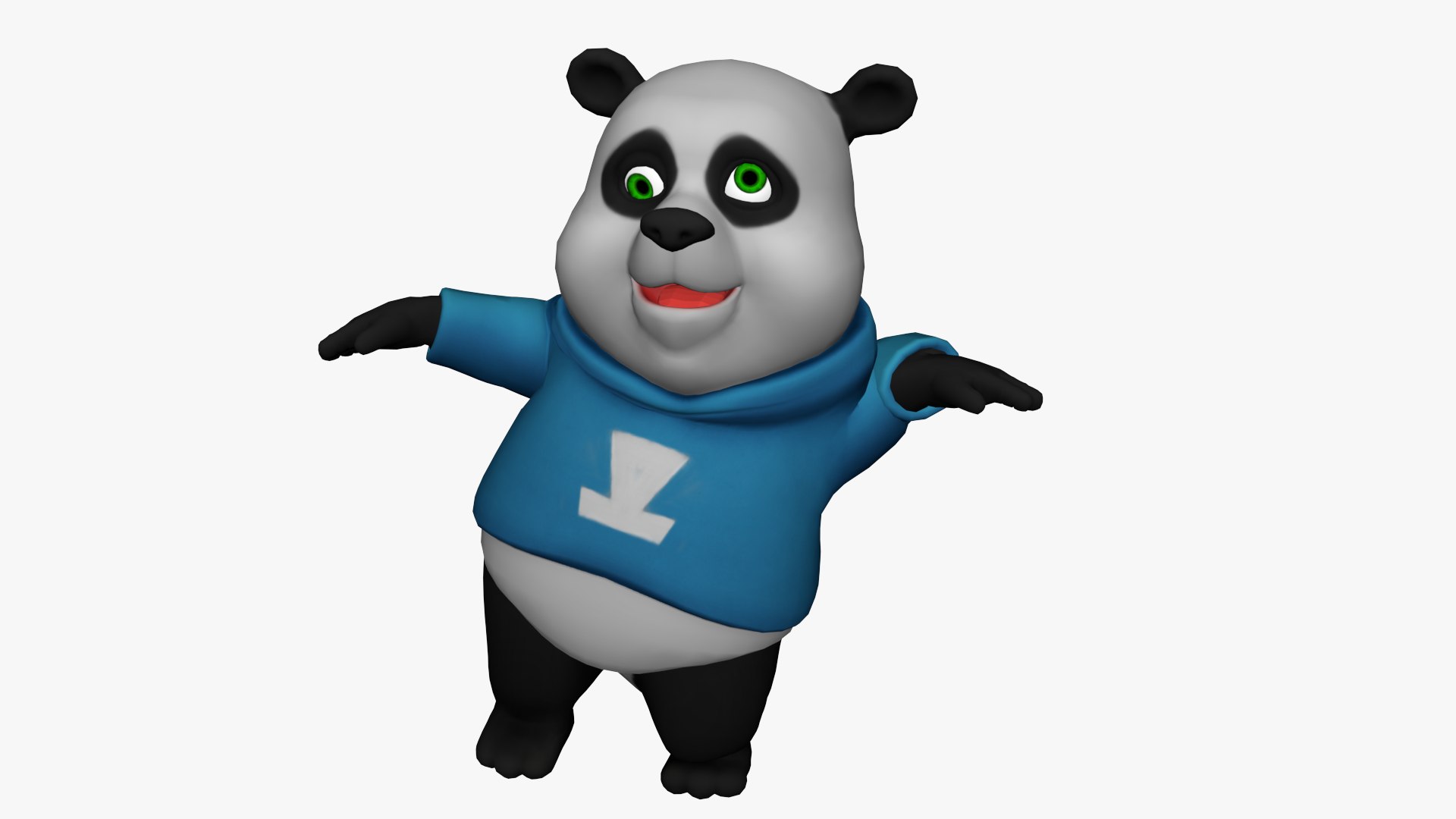 Panda Cartoon Rigged 3D Model - TurboSquid 1828638