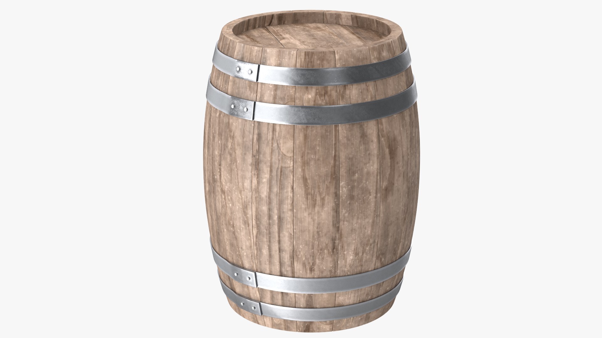 Wooden Barrel V2 3D - TurboSquid 2060204