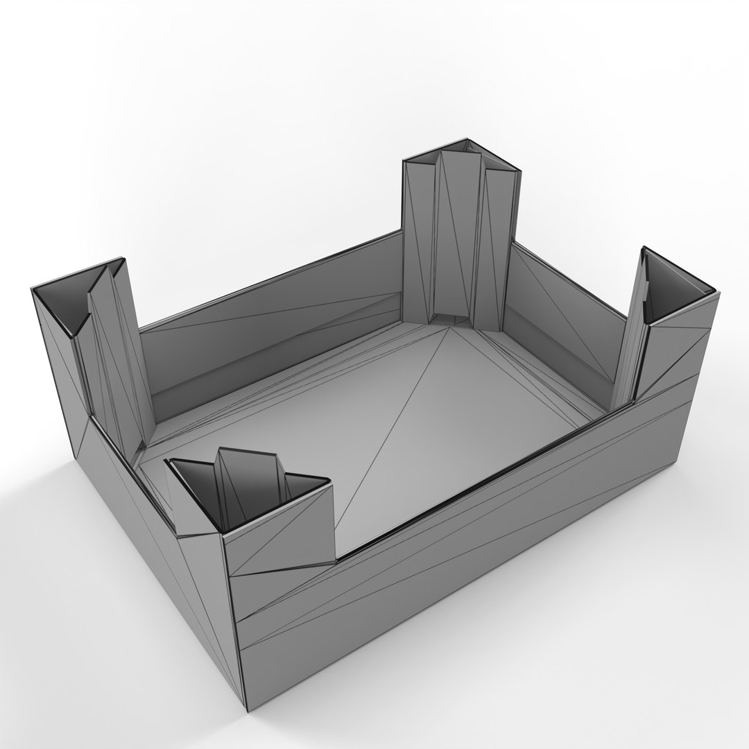 3D Model Cardboard Retail Display Tray For Product Packaging ...