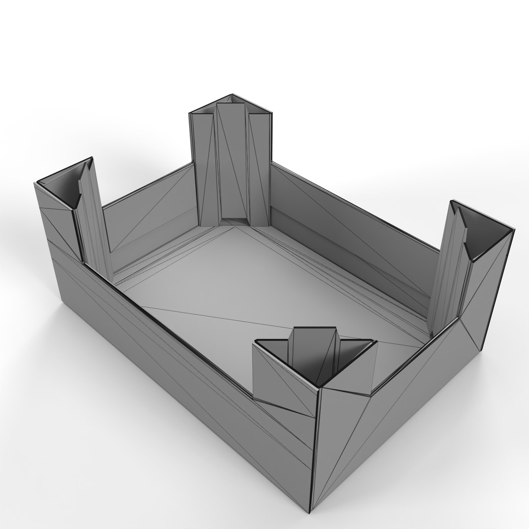 3D Model Cardboard Retail Display Tray For Product Packaging ...
