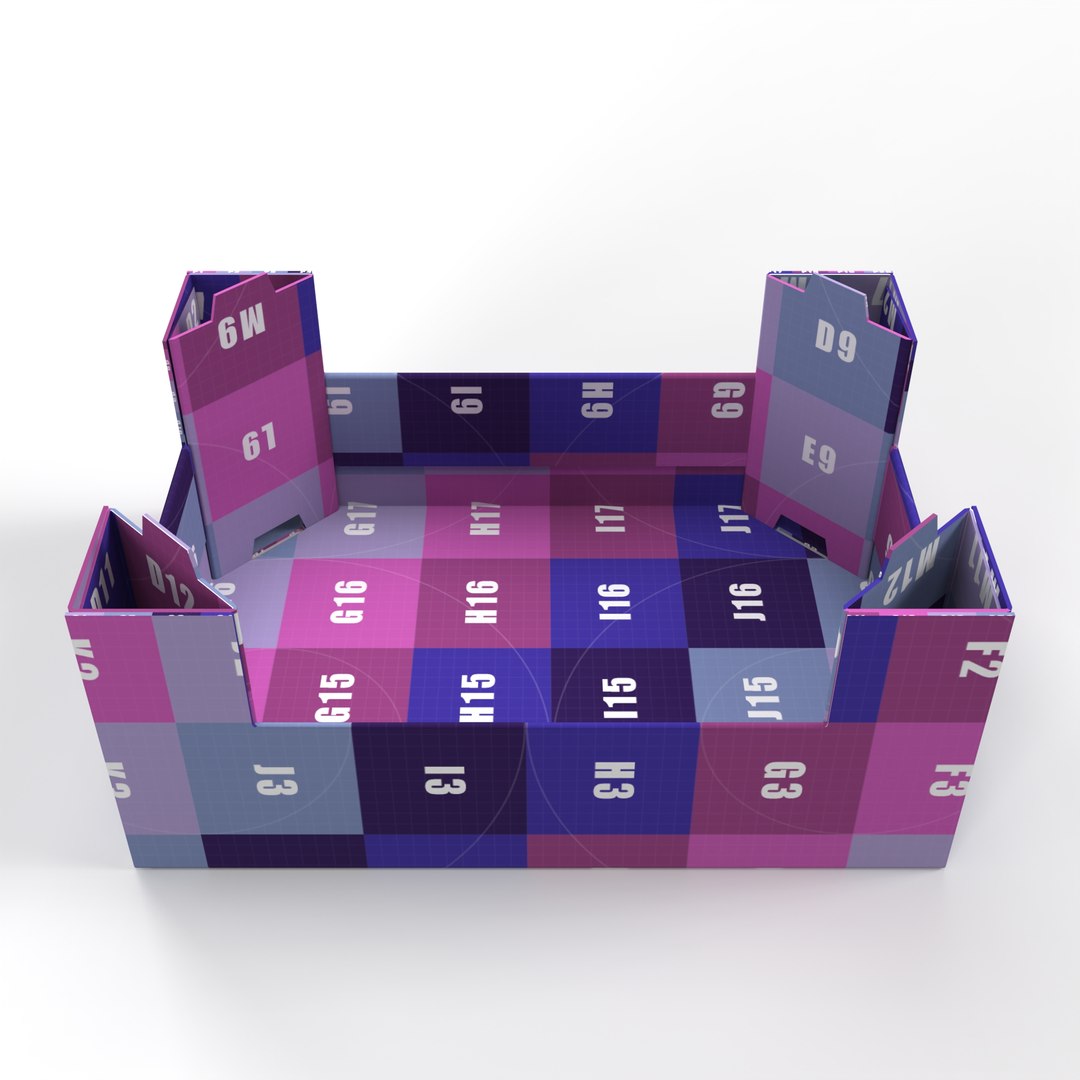 3D Model Cardboard Retail Display Tray For Product Packaging ...