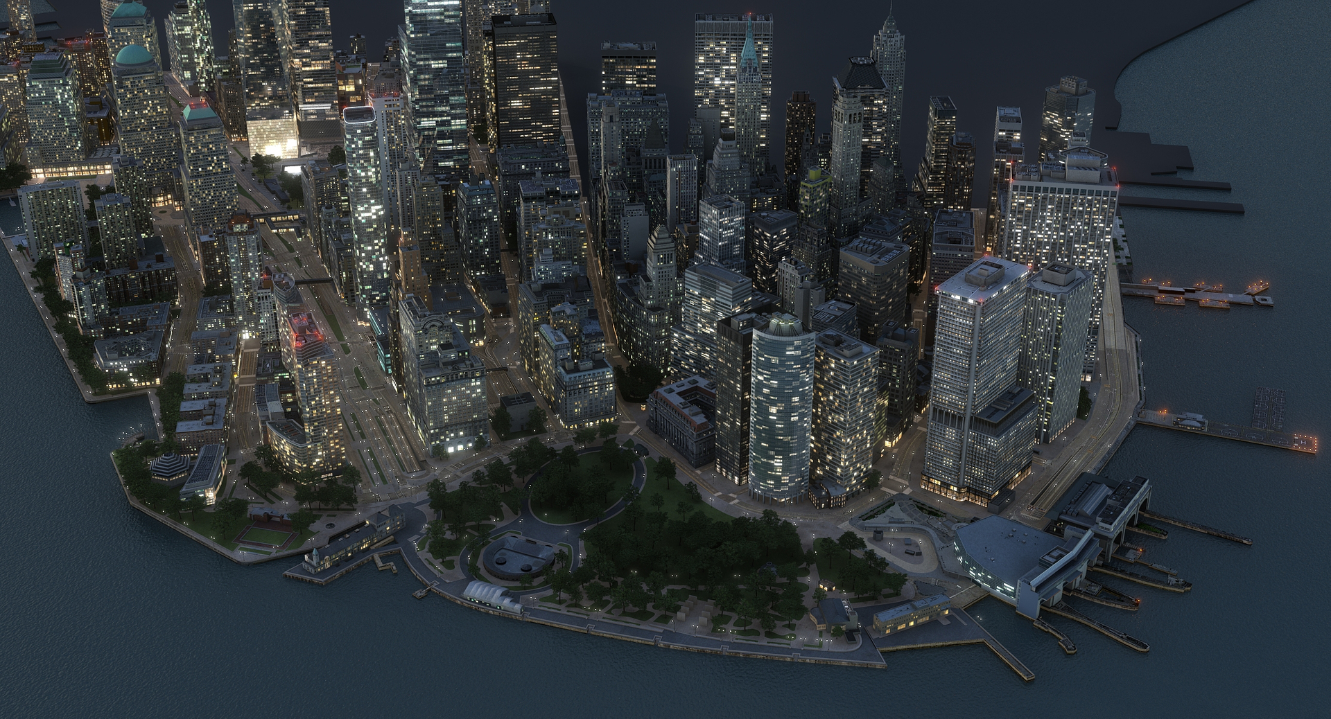 3D manhattan lower 2 3 - TurboSquid 1343545