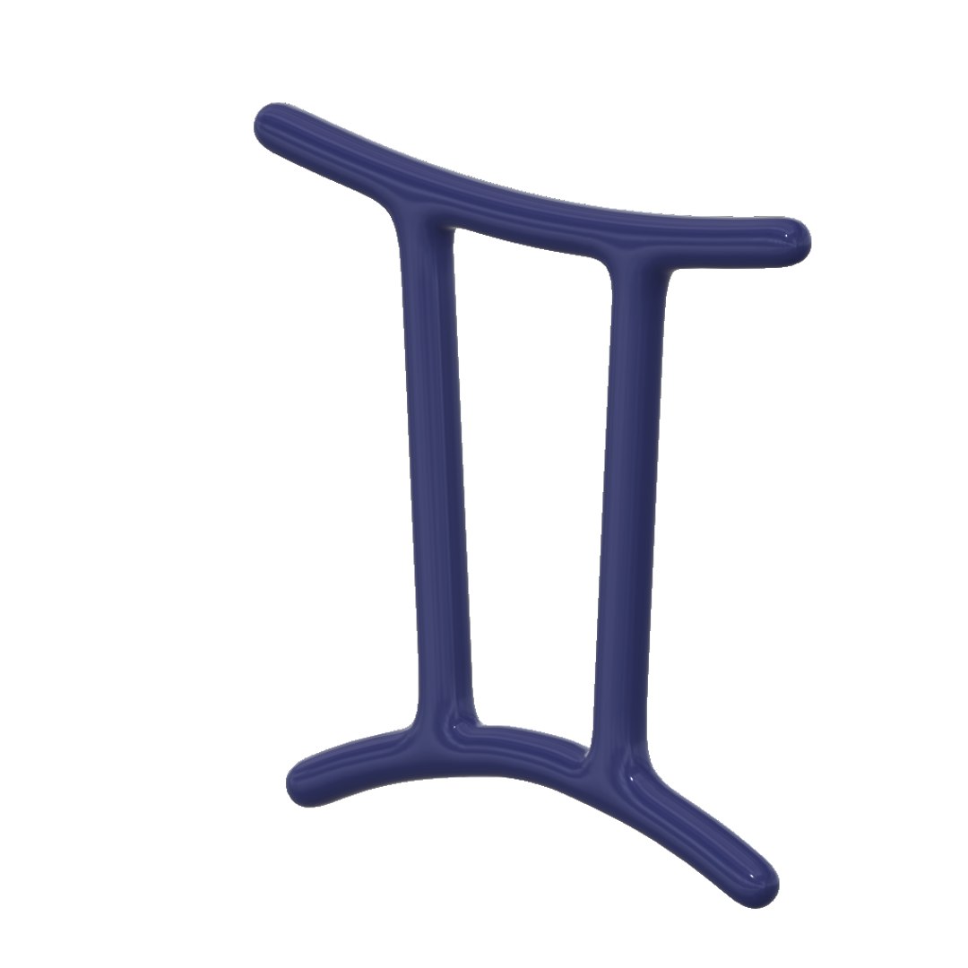 3d Model Gemini Zodiac Sign