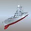 Uss Arkansas Cgn-41 Sh-60 3d Model