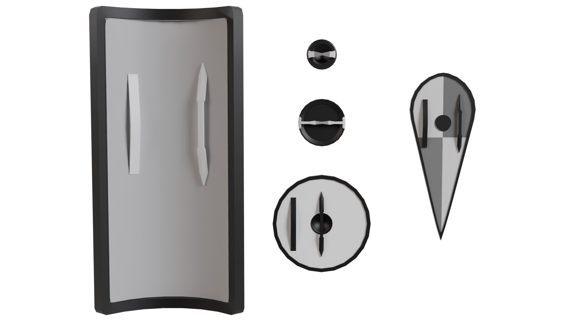 3D Base Lowpoly Medieval Shield Model - TurboSquid 2376277