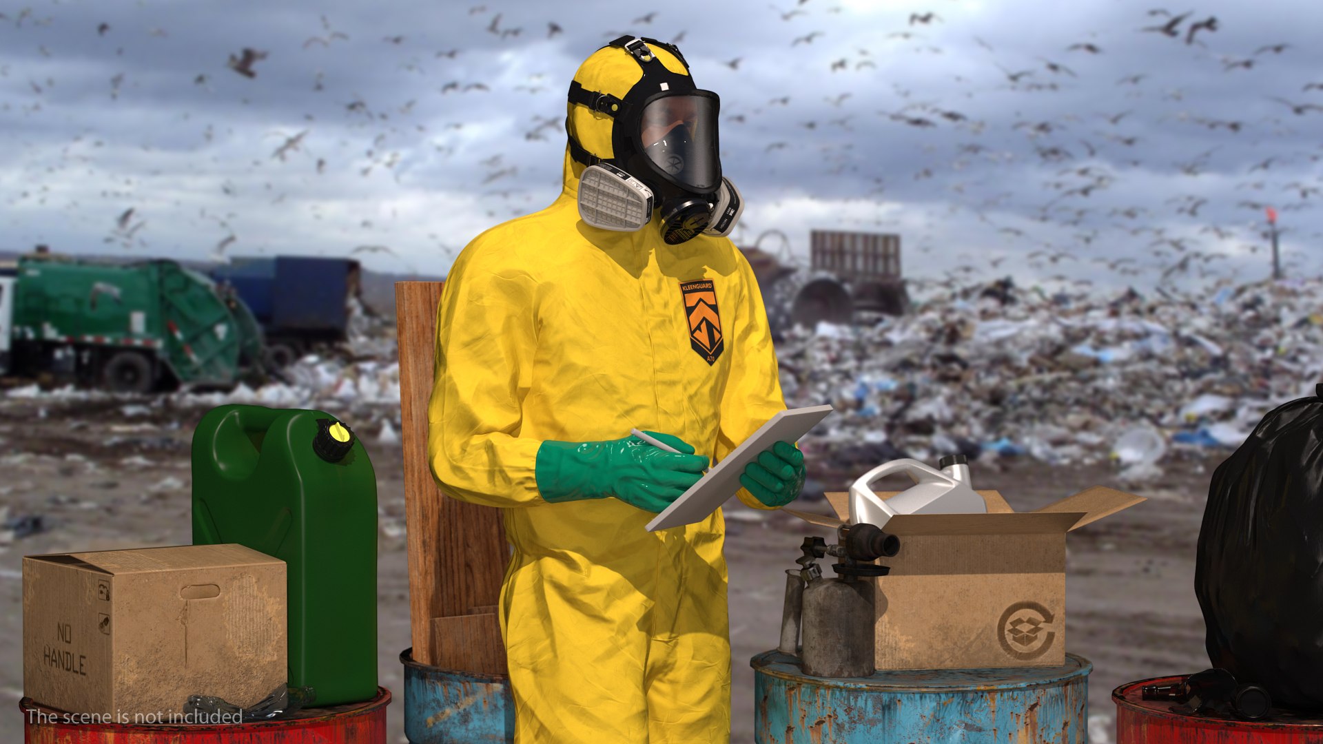 3D Hazardous Materials Worker - TurboSquid 1406436