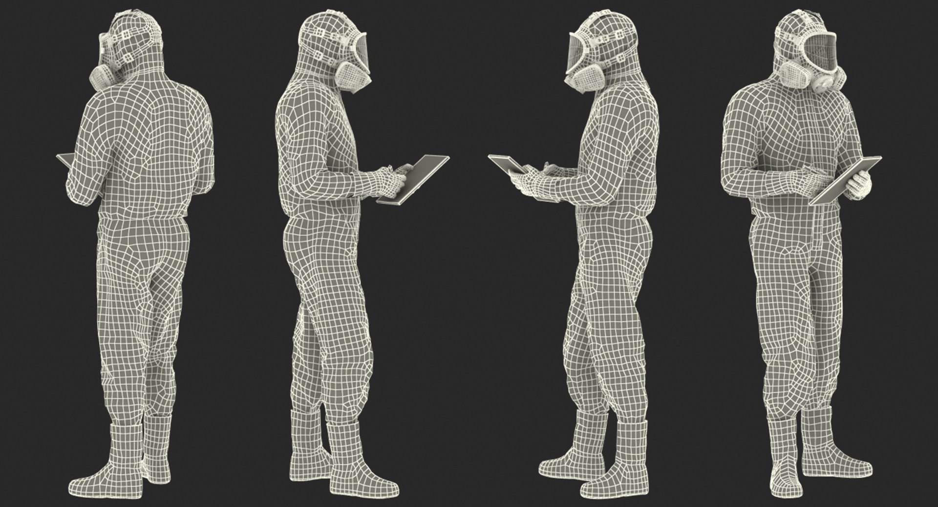 3D hazardous materials worker - TurboSquid 1406436