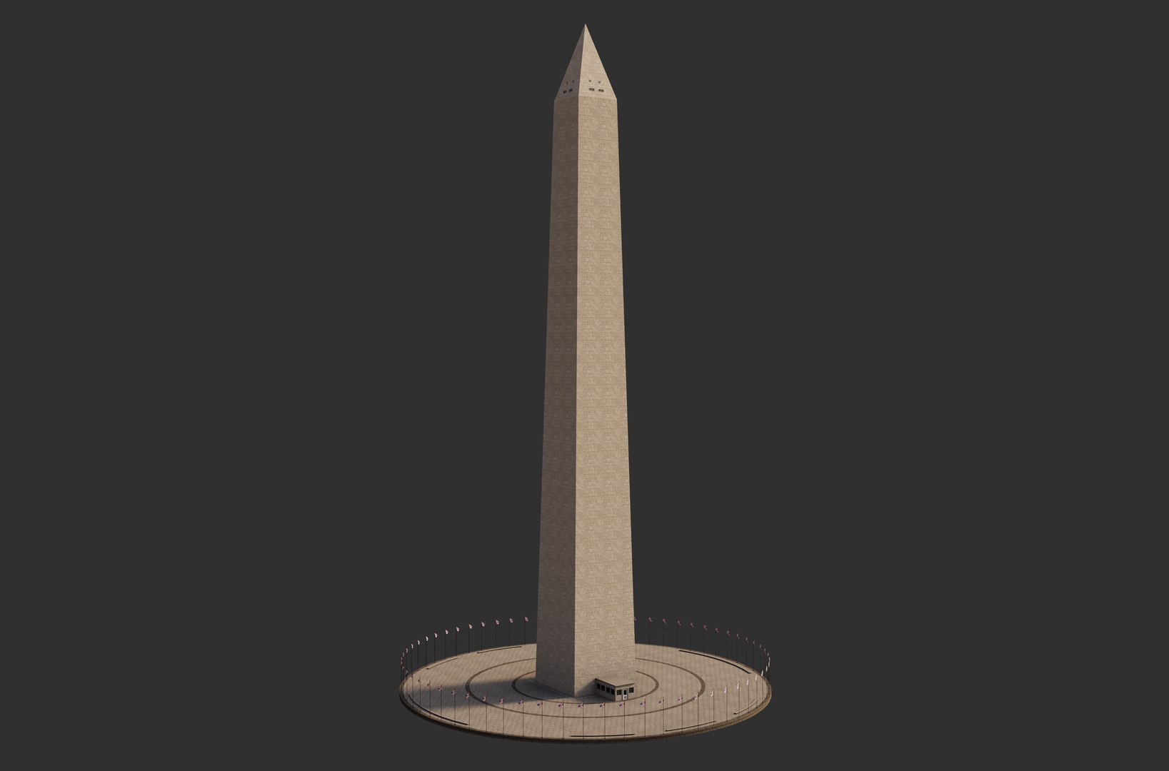 Washington Monument 3D Model - TurboSquid 2357125