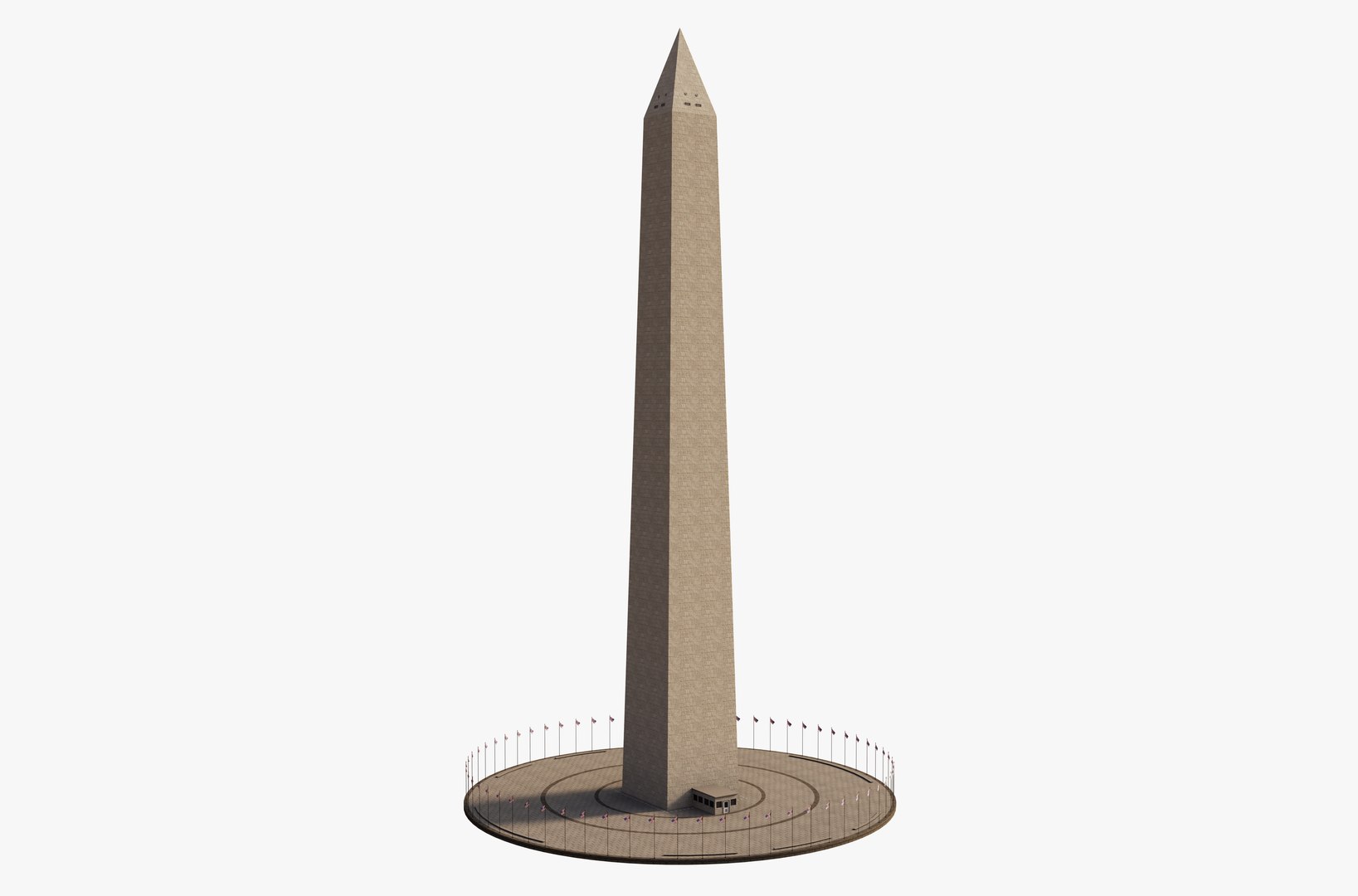 Washington Monument 3D Model - TurboSquid 2357125