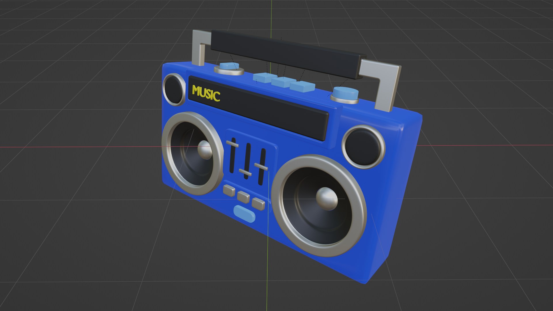 3D Boombox Model - TurboSquid 2103268