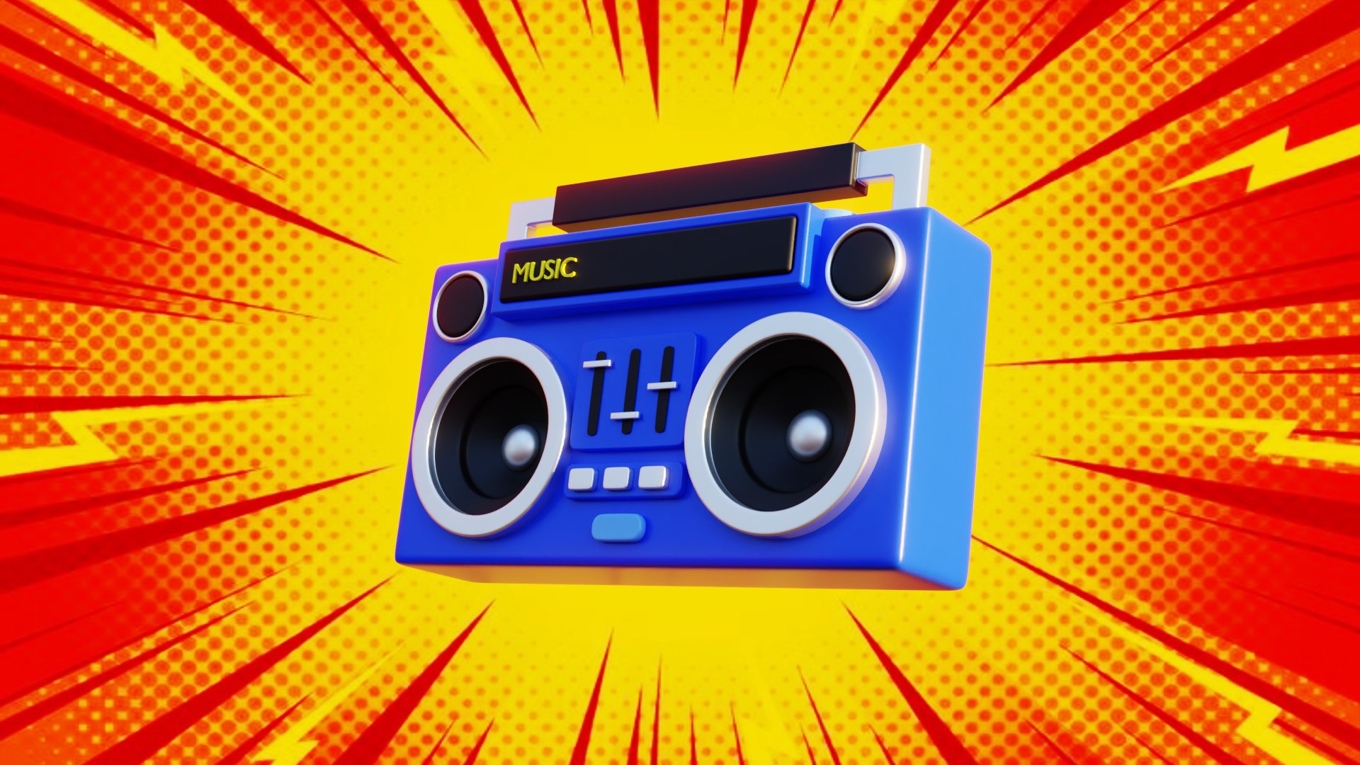 modelo 3d boombox - TurboSquid 2103268