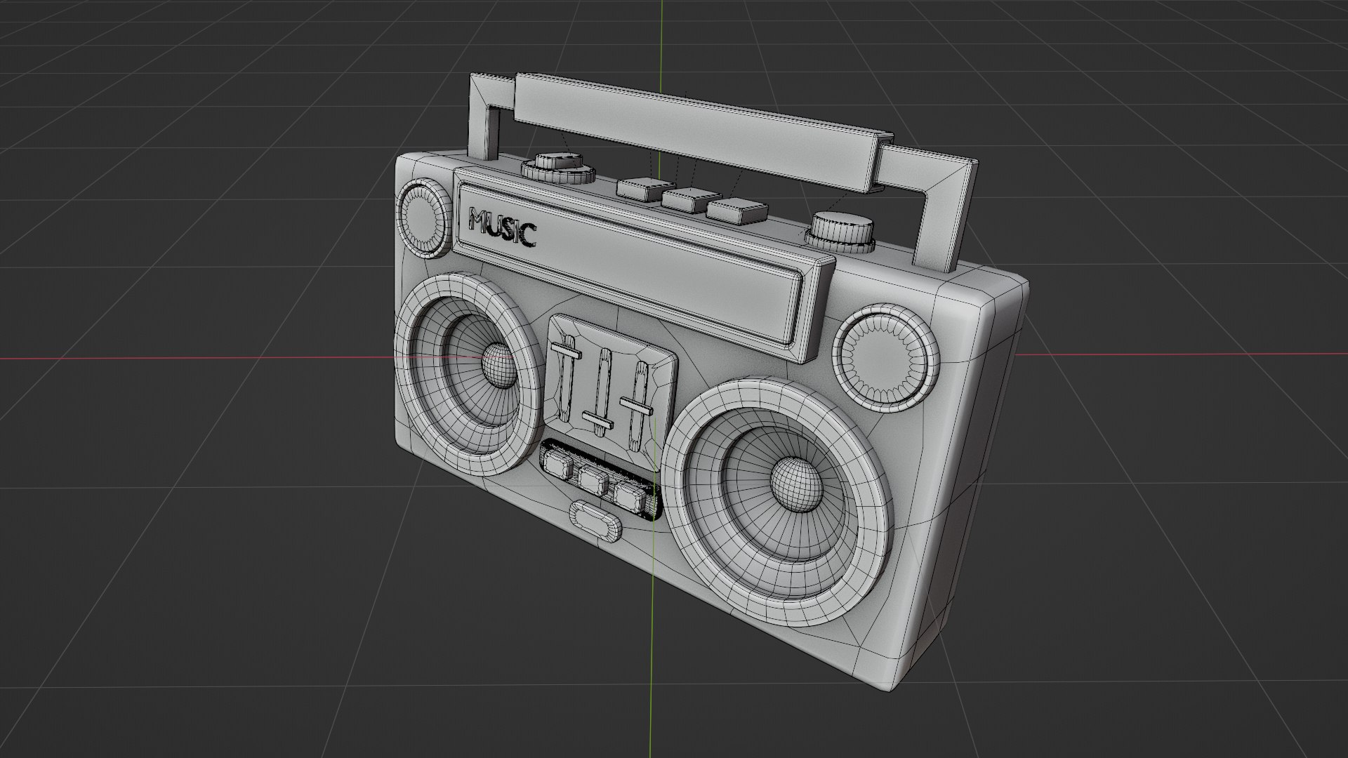 3D Boombox Model - TurboSquid 2103268