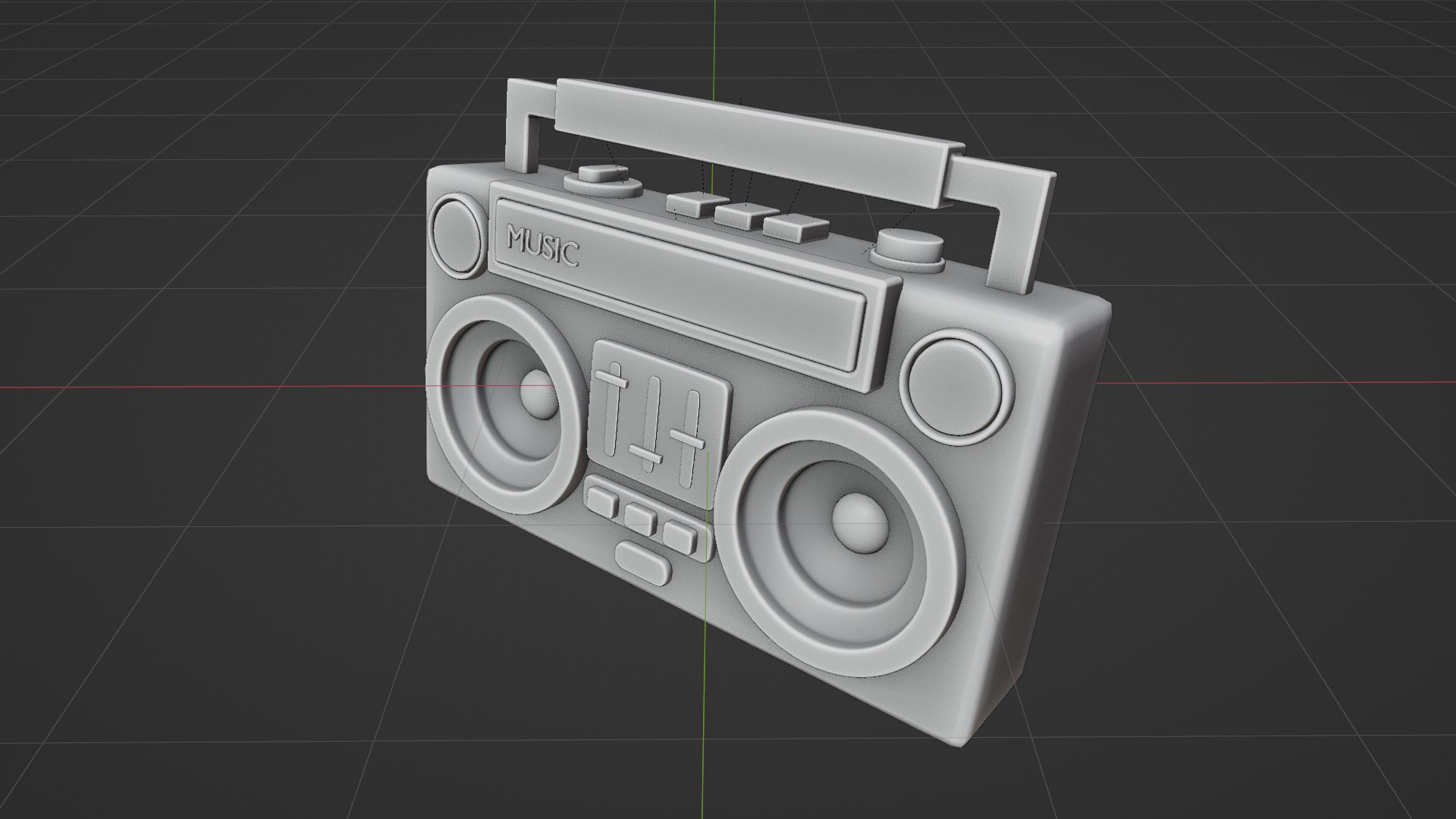3D Boombox Model - TurboSquid 2103268