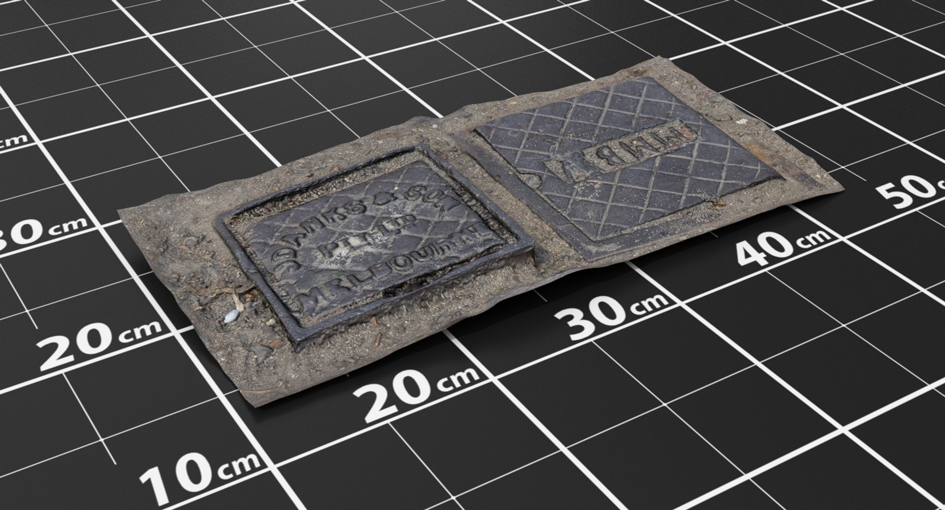 3D Model Metal Utility Cover 8k - TurboSquid 1419926