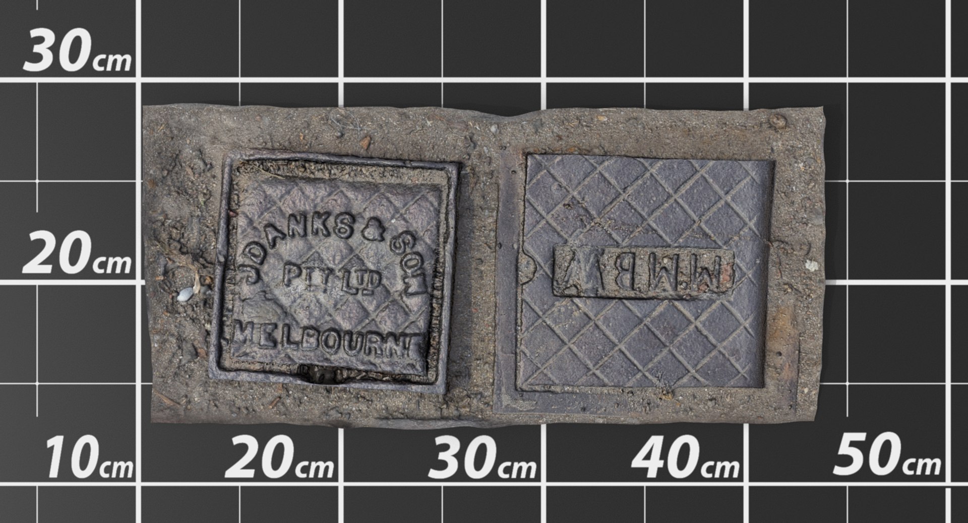 3D Model Metal Utility Cover 8k - TurboSquid 1419926