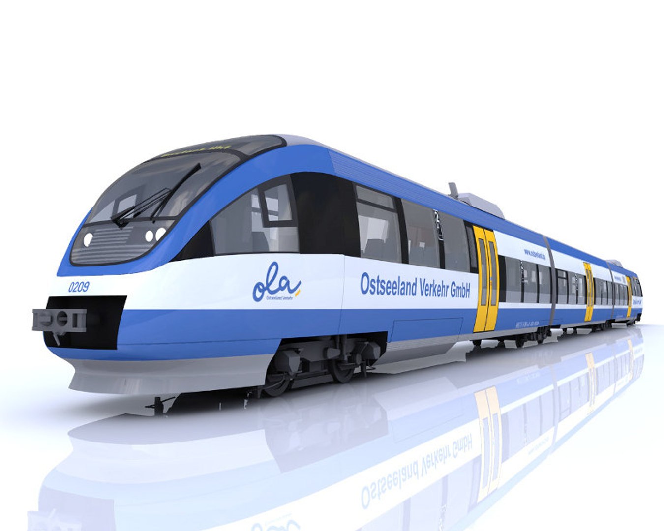 3d Model Talent Passenger Train Ostseeland