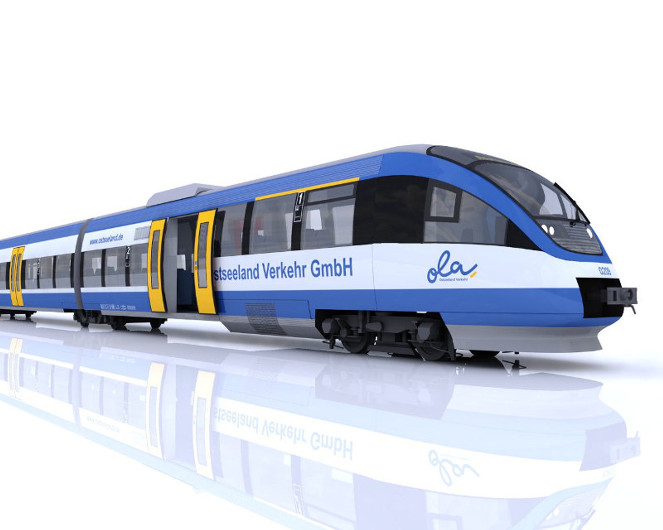 3d Model Talent Passenger Train Ostseeland