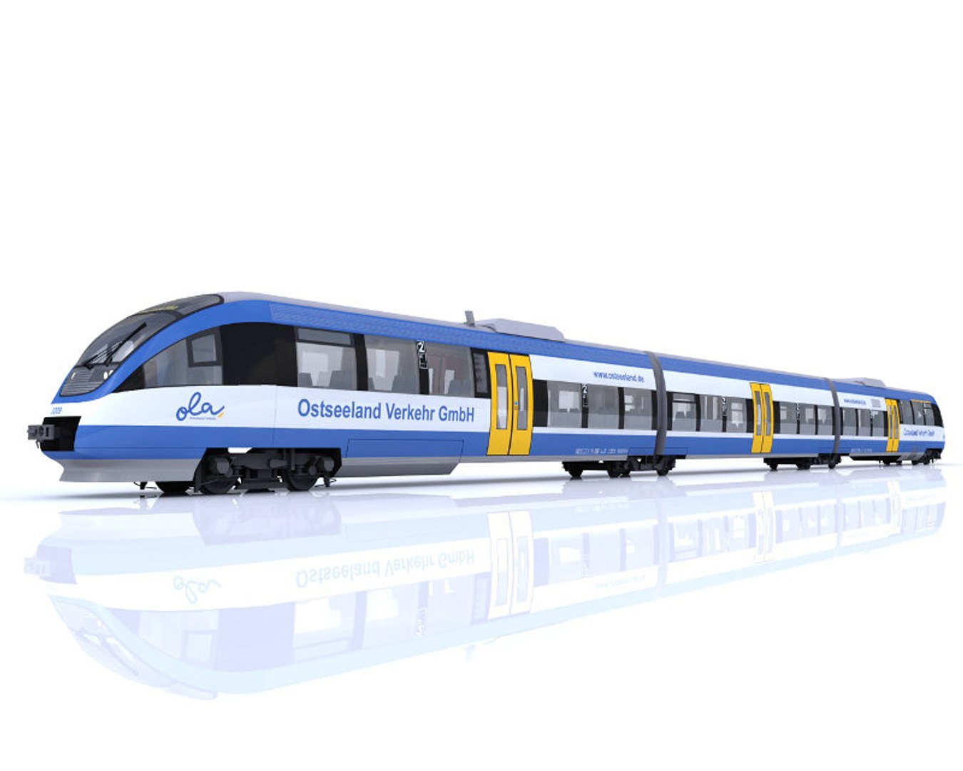 3d Model Talent Passenger Train Ostseeland