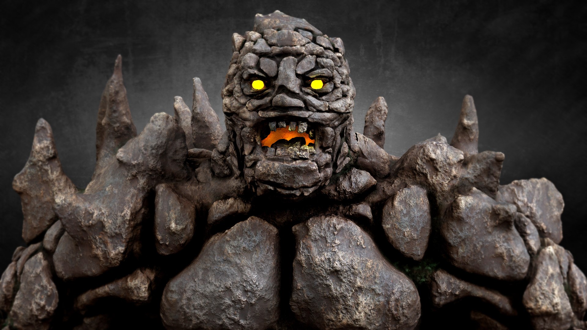 Rock Elemental Golem 3D Model - TurboSquid 2072691
